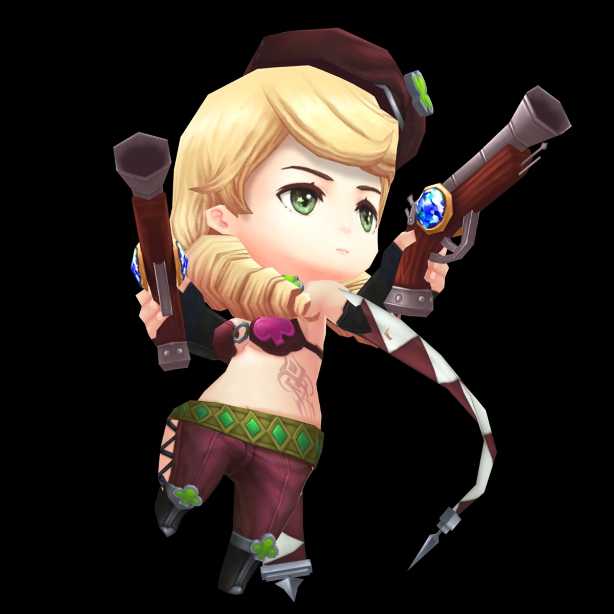 Animation_Female Commander_Warrior 7 Costume (red)