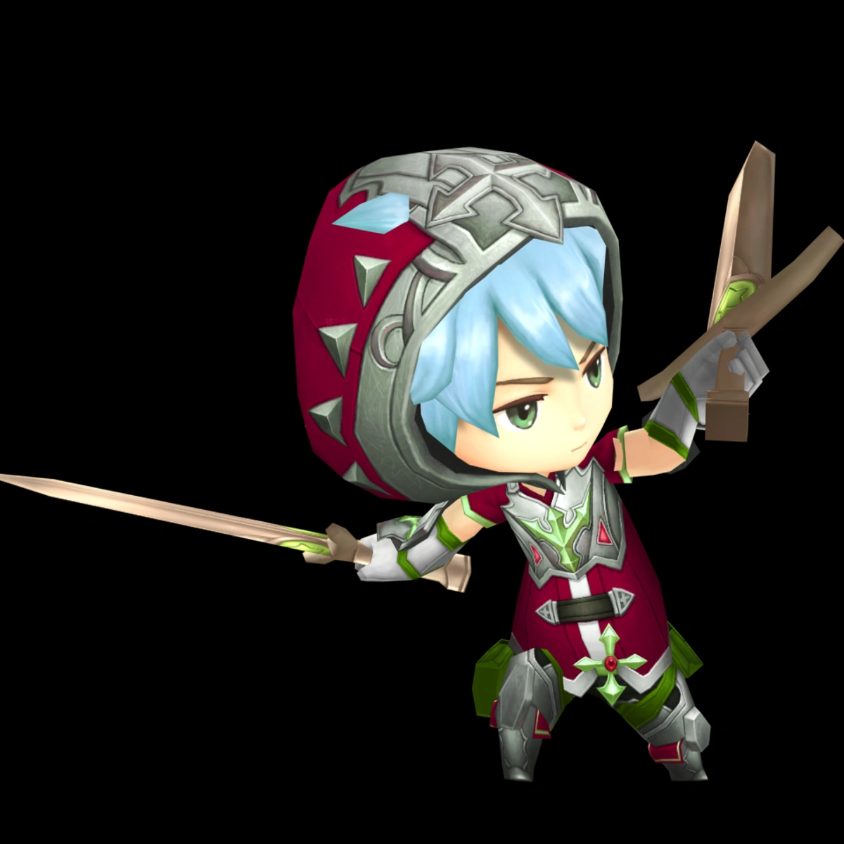 Animation_Male Fighter_Warrior 5 Costume (red)