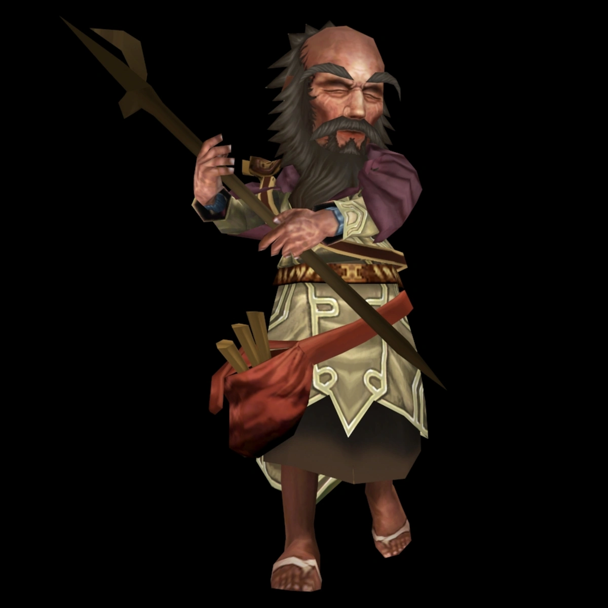 Duruka (ivory) animation - settling, talking, walking