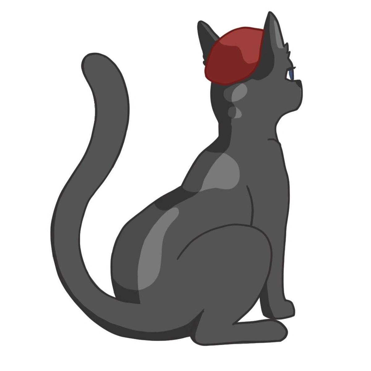 Cat illustration (black)