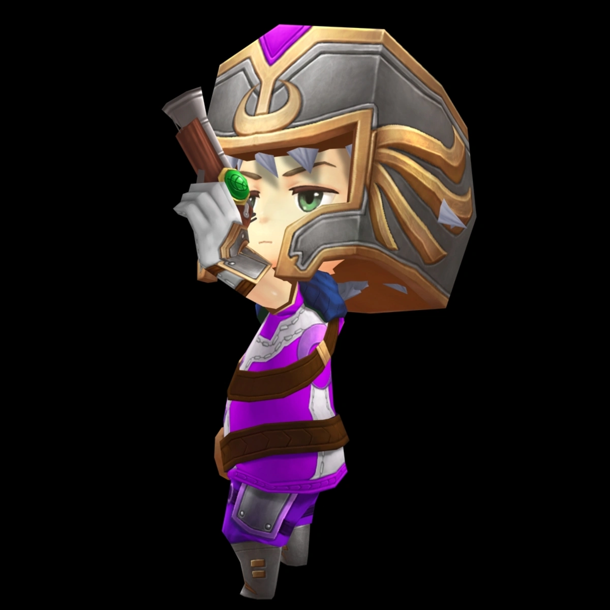 Animation_Male Commander_Warrior 2 Costume (violet)