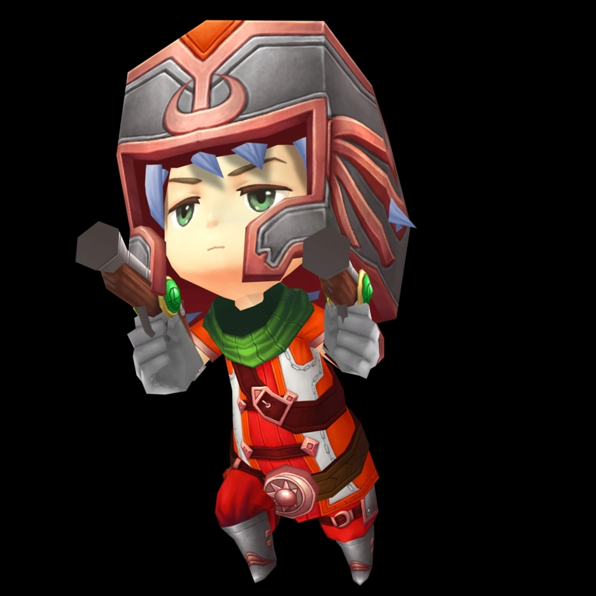 Animation_Male Commander_Warrior 2 Costume (orange)
