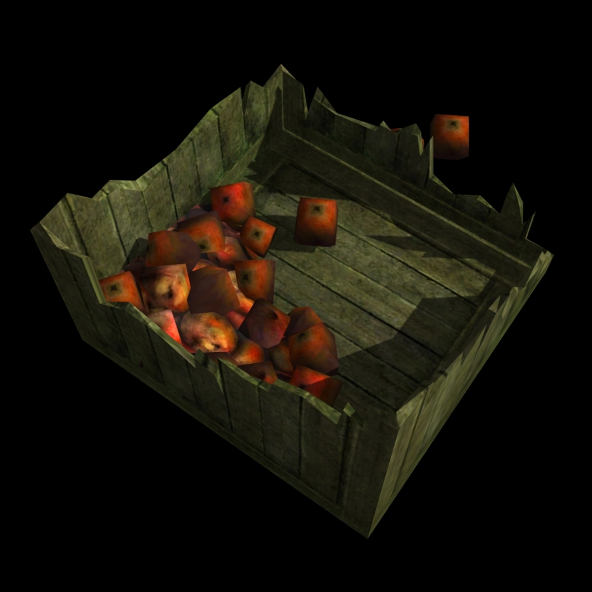 Broken box (green)