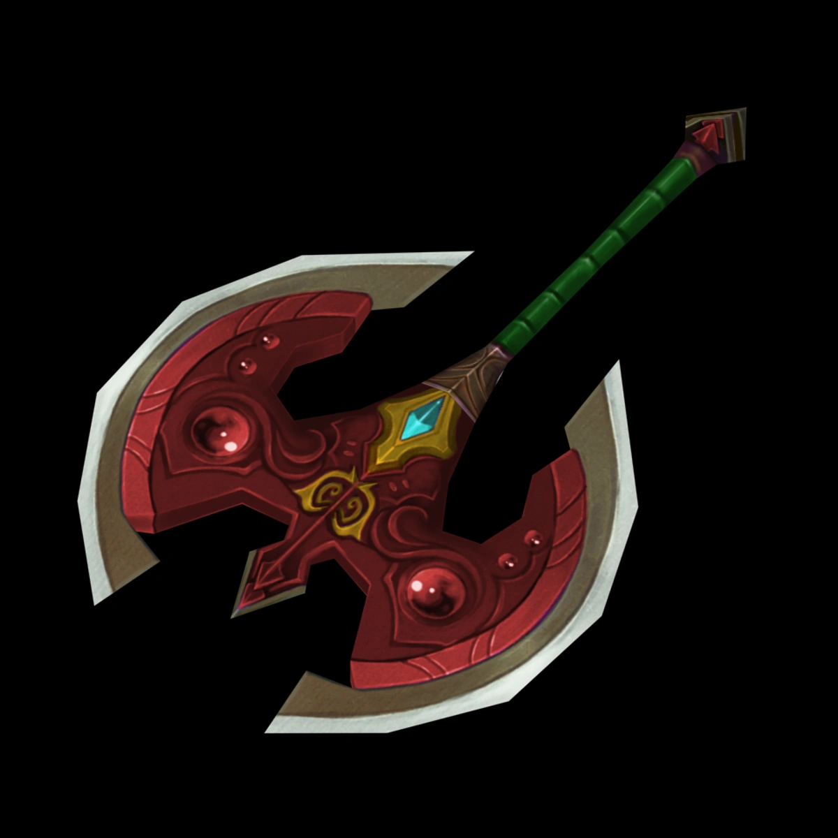 Magic double-edged ax (red)